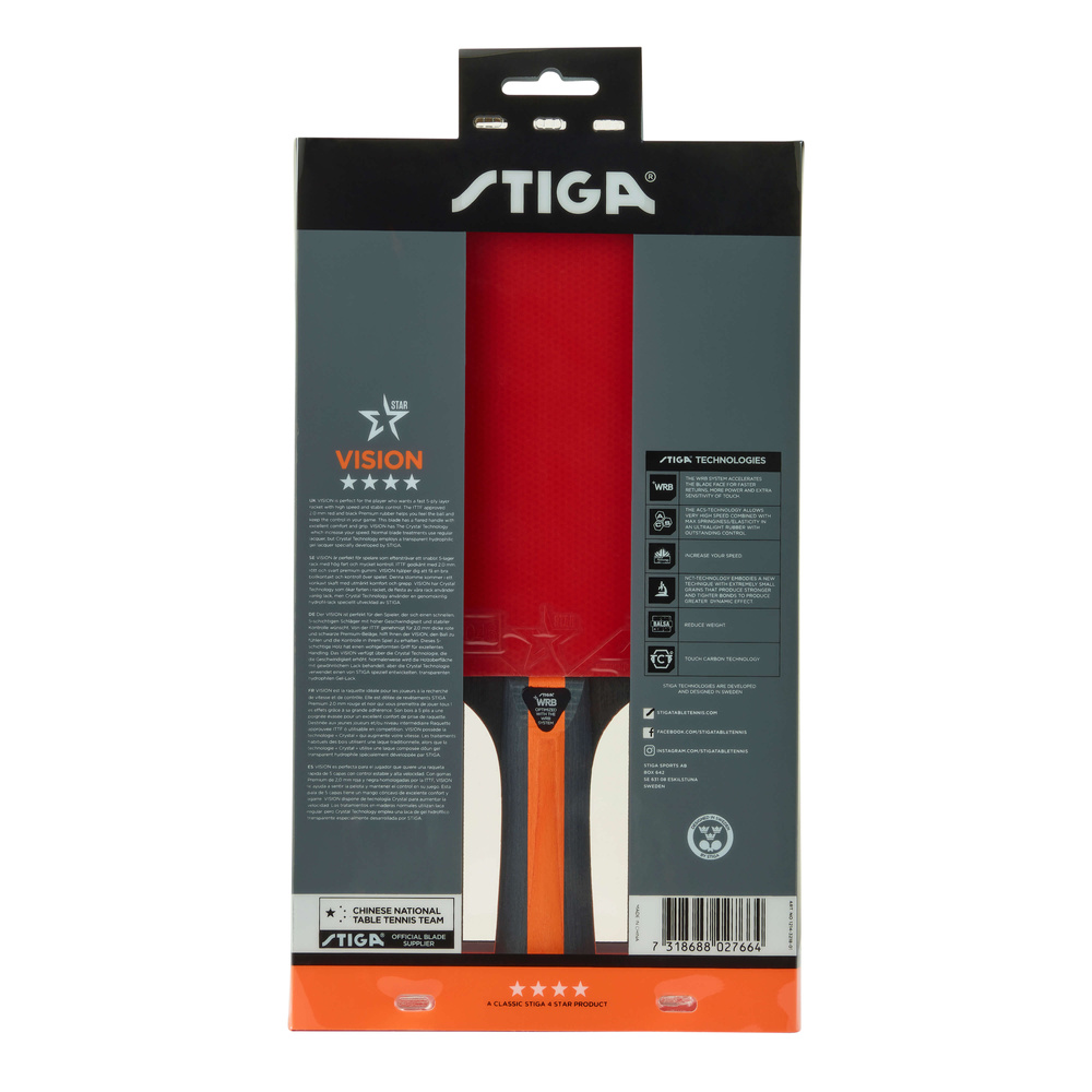 Vision 4-star Table Tennis Bat | STIGA Sports